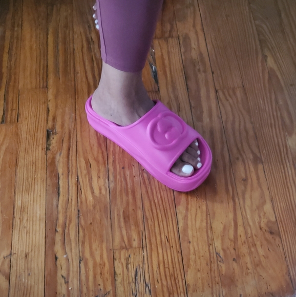 Shoes | Brand New Supercute Pink Pool Slides Summer Sandals | Poshmark